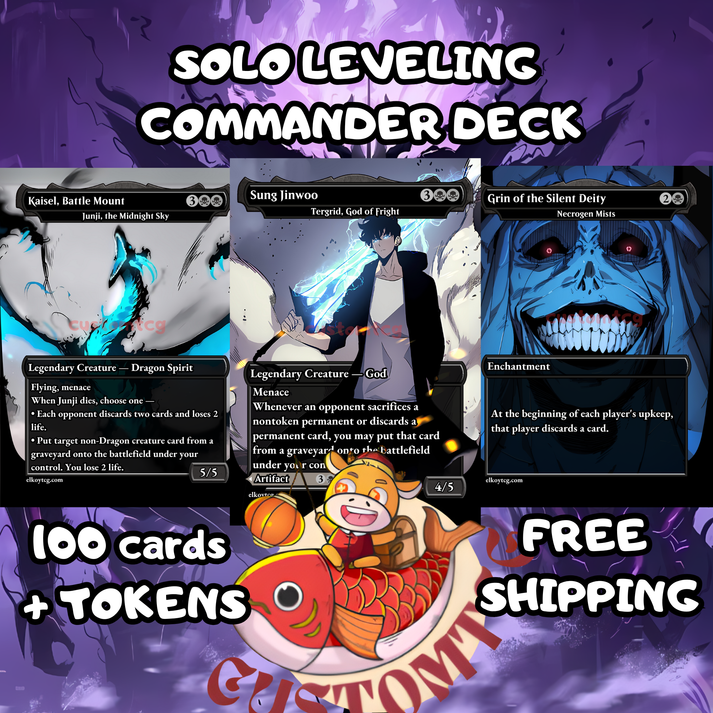 Solo Leveling MTG Commander Deck – Custom Proxy Cards – ElkoyTCG