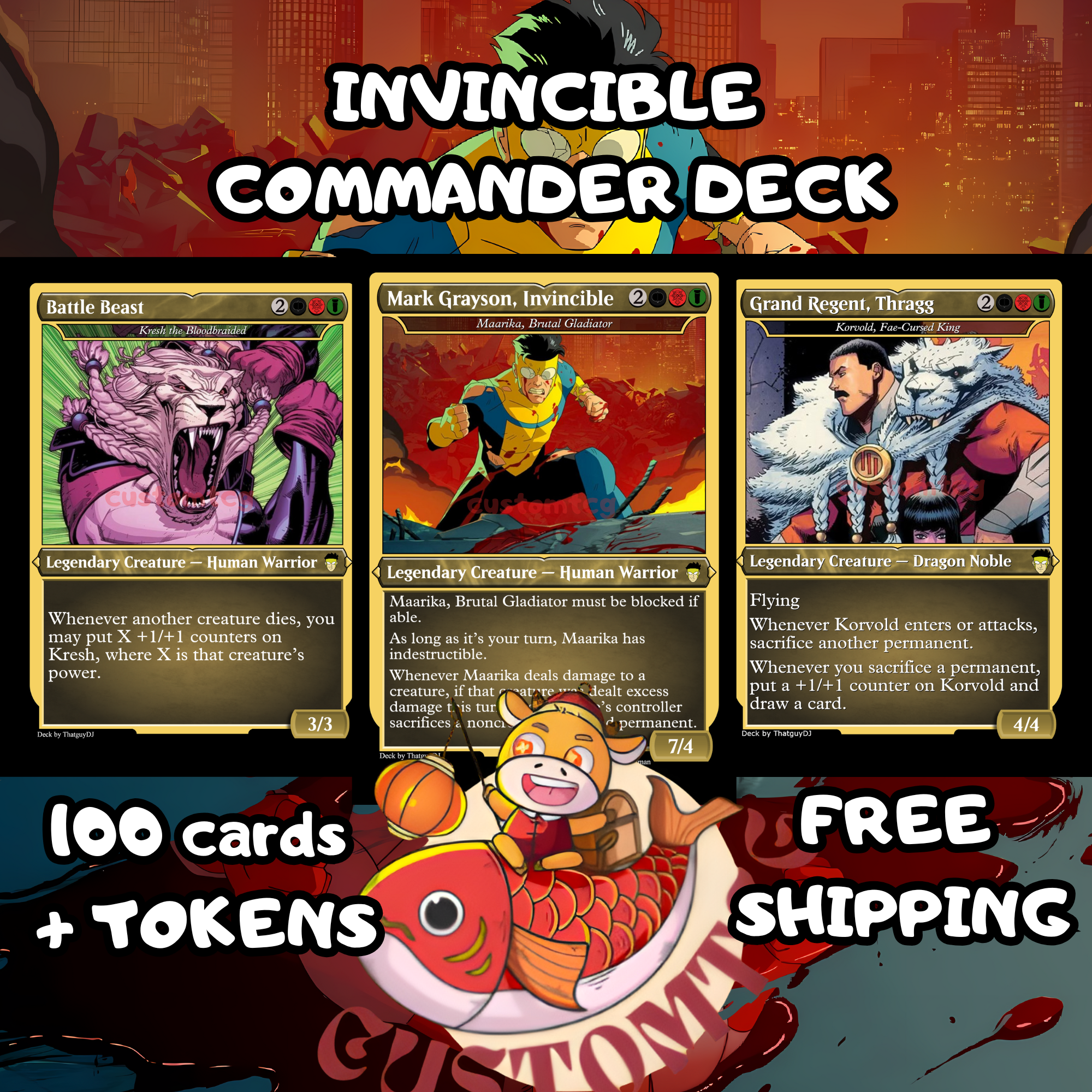 Invincible Custom Deck – ElkoyTCG